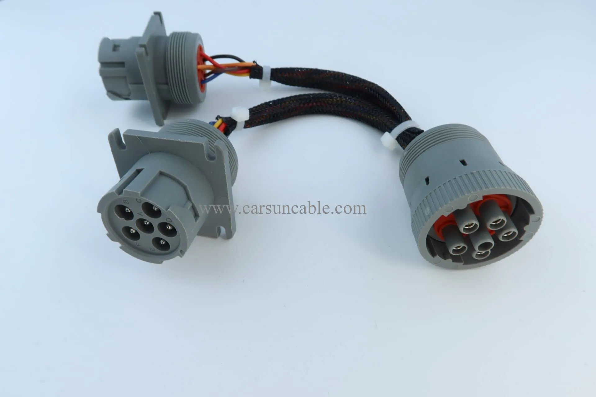 6 Pin J1708 Male 1 To 2 Female Splitter Y Extension Cable For ...