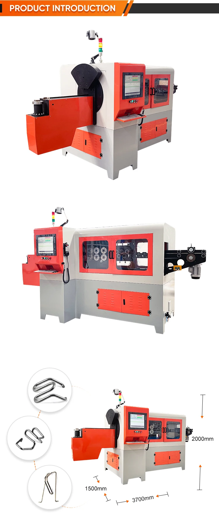 CNC Steel Forming Machine 3D Wire Bender and Wire Bending Machines ...