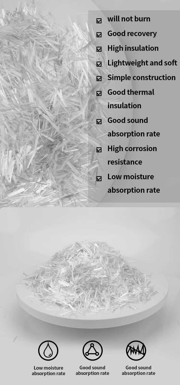 AR Glass Fiber Chopped Strand for Concrete and GRC UHPC Reinforced ...