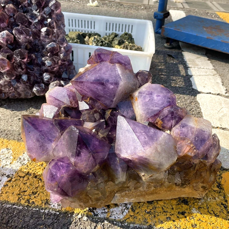 Hot Sale Large Amethyst Cluster Flower Natural Raw Rough Amethyst Cluster For Decoration - Buy ...