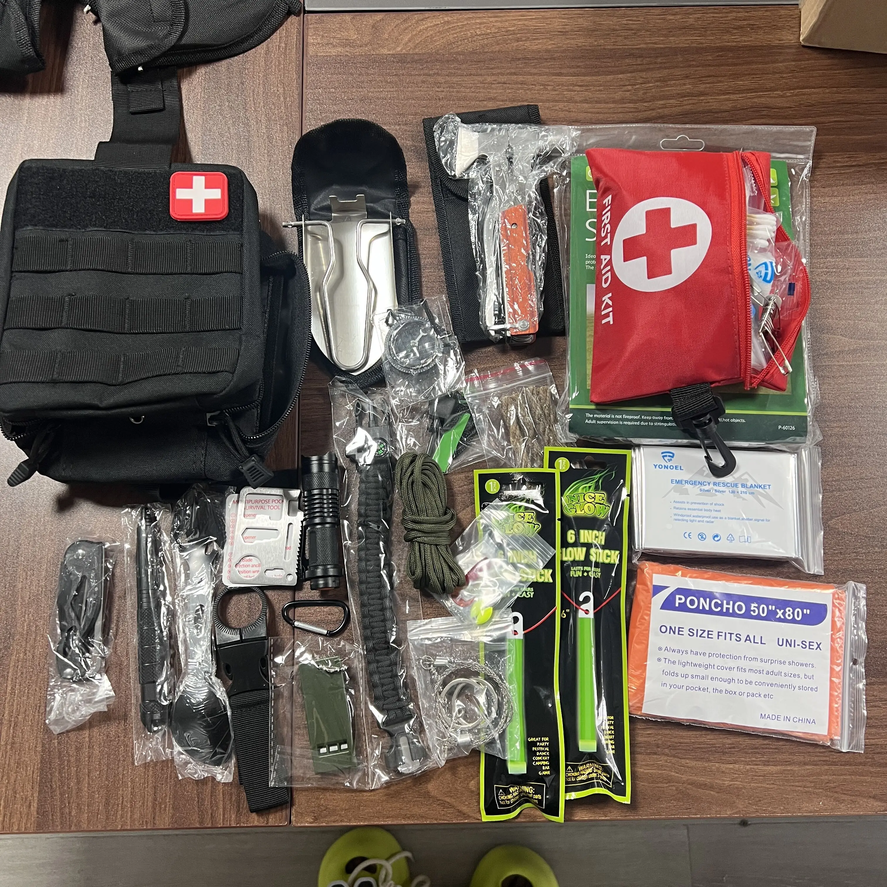 250 Pieces IFAK Molle Tactical Survival First Aid Kit