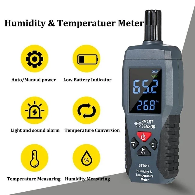 ST9617 Smart Sensor - Precision Temperature & Humidity Meter