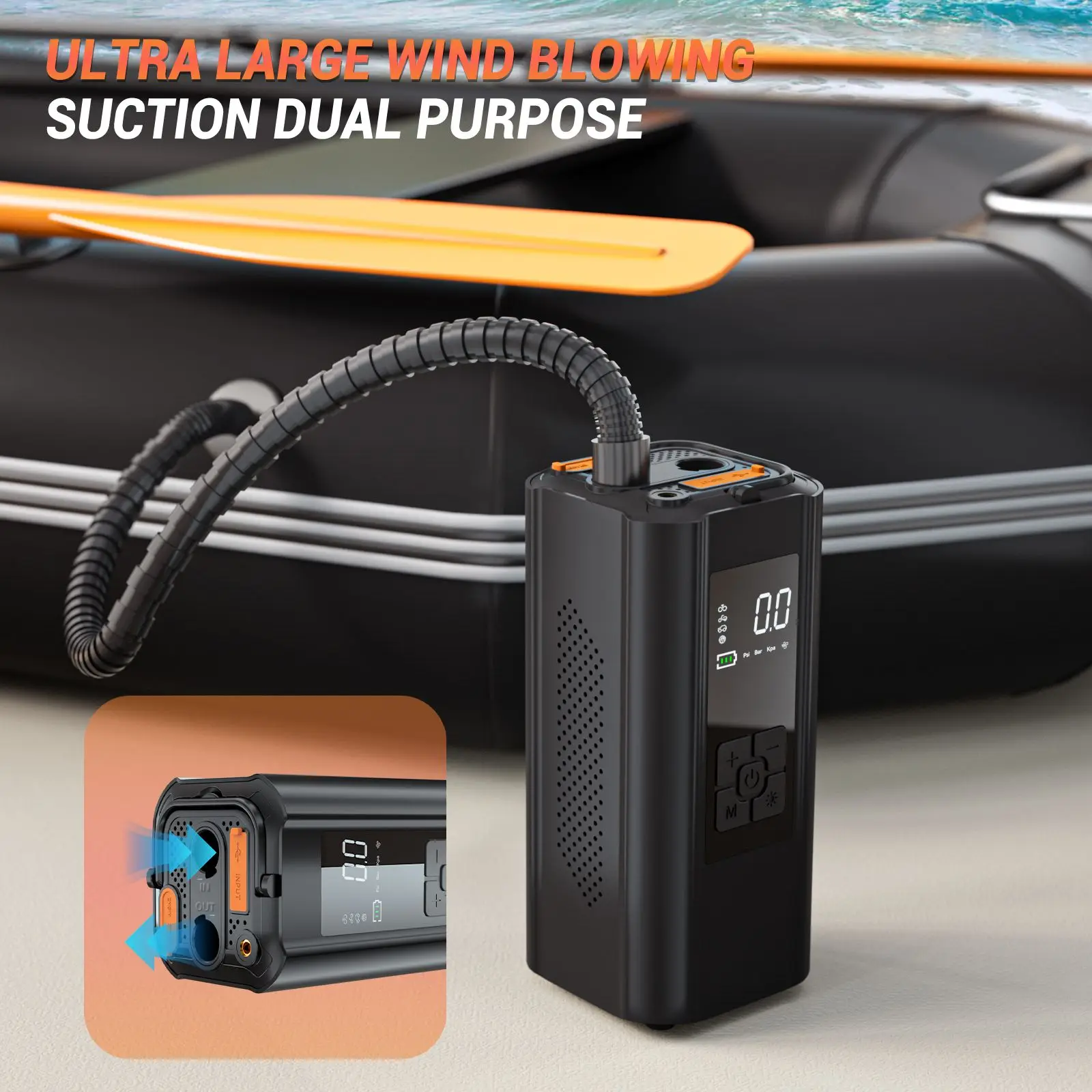 Tyre Air Pressure Pump Car Portable Mini Car Air Pump Automatic Led Digital Tyre Air Compressor ...