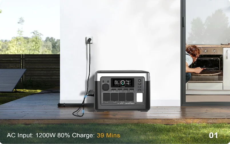 Outdoor Portable Lifepo4 Battery 1024Wh Power Station 220V 110V ...