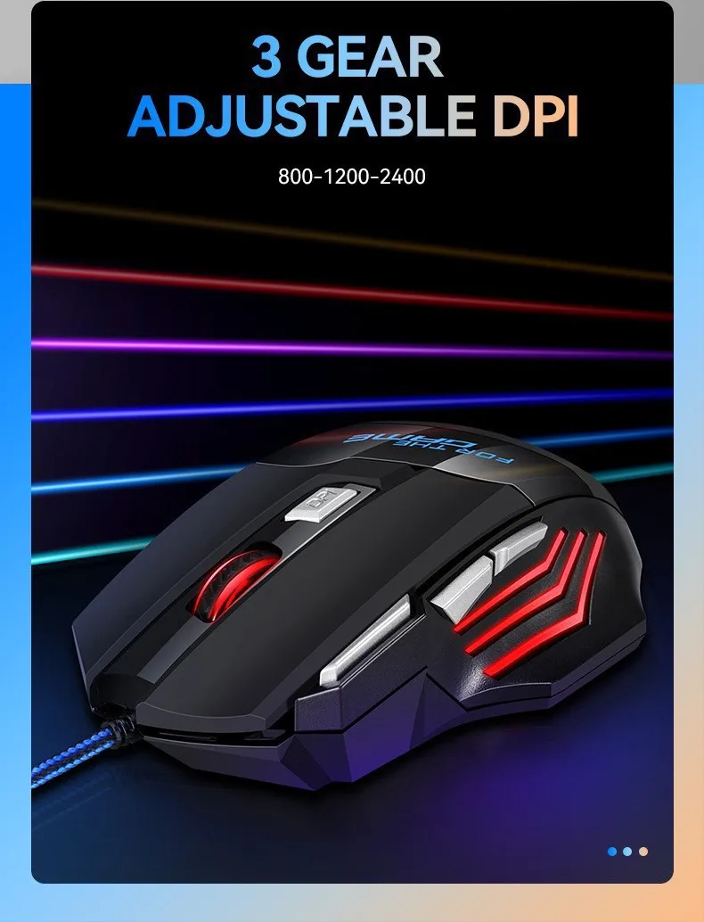 Best 7 Button Game Maus Souris De Jeu RGB Wired Mouse