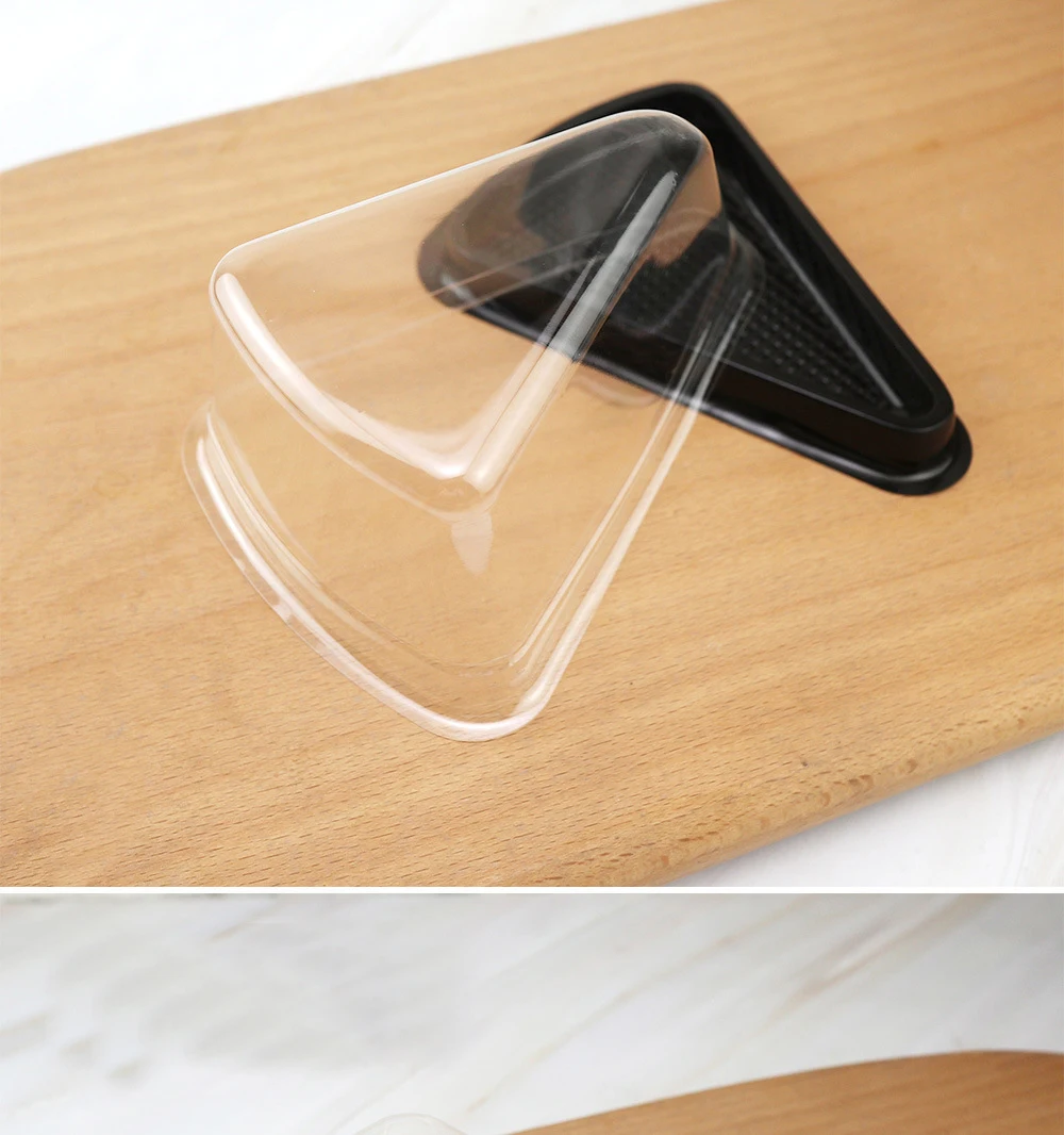 Food Packaging Sandwich Bakery Cake Slice Containers Clear Plastic ...