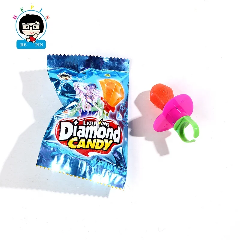 Wholesale OEM Order Diamond Ring Lollipop Sweet Hard Candy