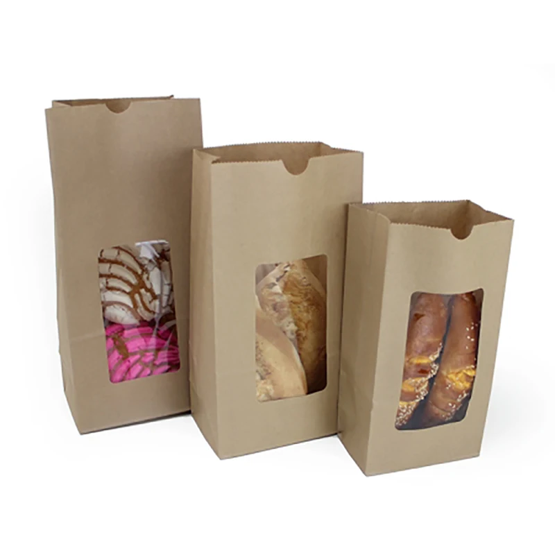 Custom Cheap Food Packaging Brown Kraft Paper Bag Wholesale Custom ...