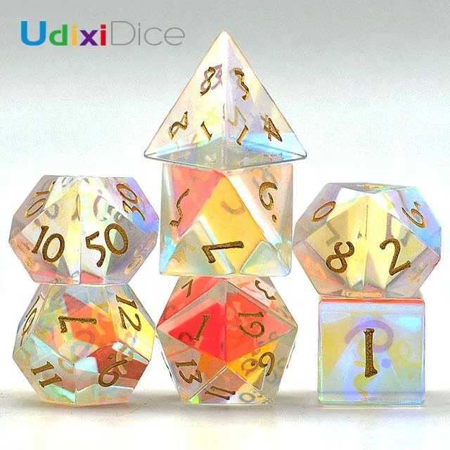 Level Up Dice Onyx Gemstone Gaming Dice Set of Seven - munimoro.gob.pe