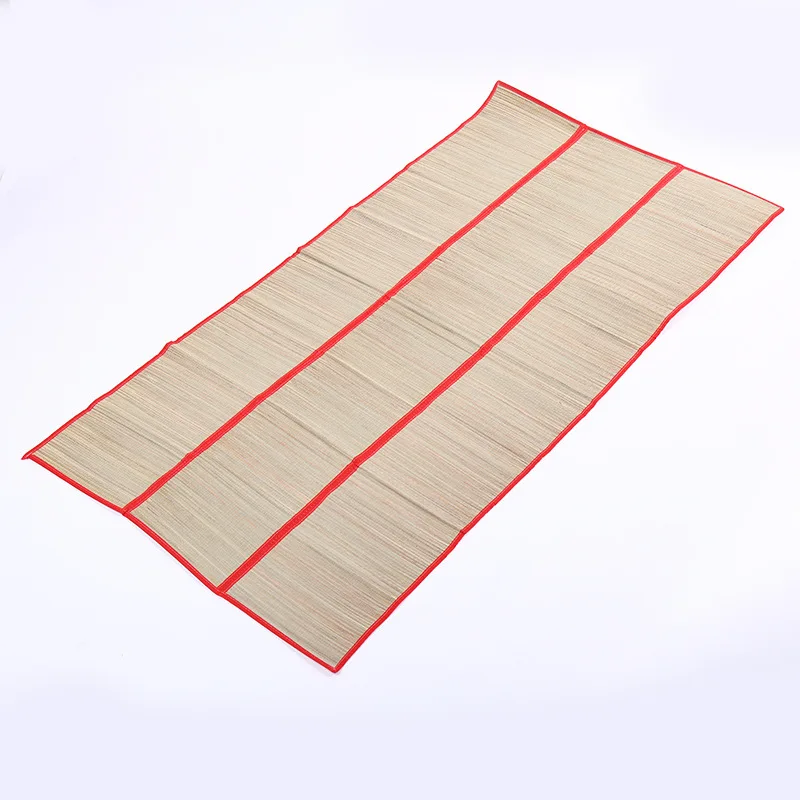 Portable Folded Beach Mat Adult Foldable Straw Printed Mattress ...