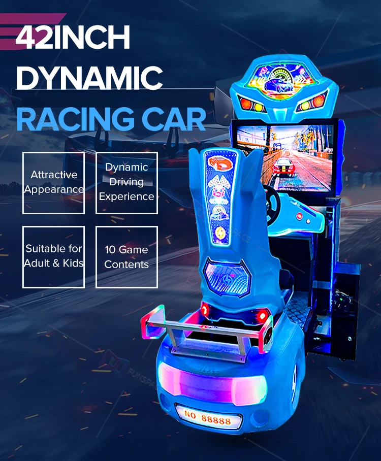 Supporting Online Competition Indoor Dynamic Effect Car Racing Arcade ...