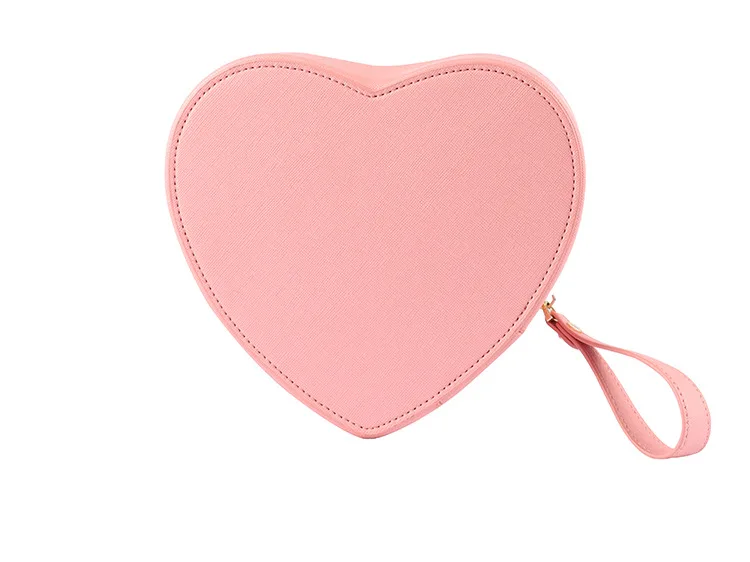 Custom Love Heart Shaped Cosmetic Bags for Valentine's Day