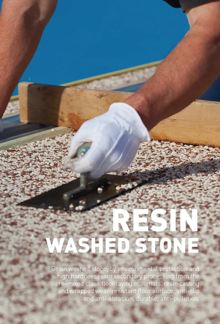 Wanlei Liquid Resin Washing Stone Paint for Floor Decor