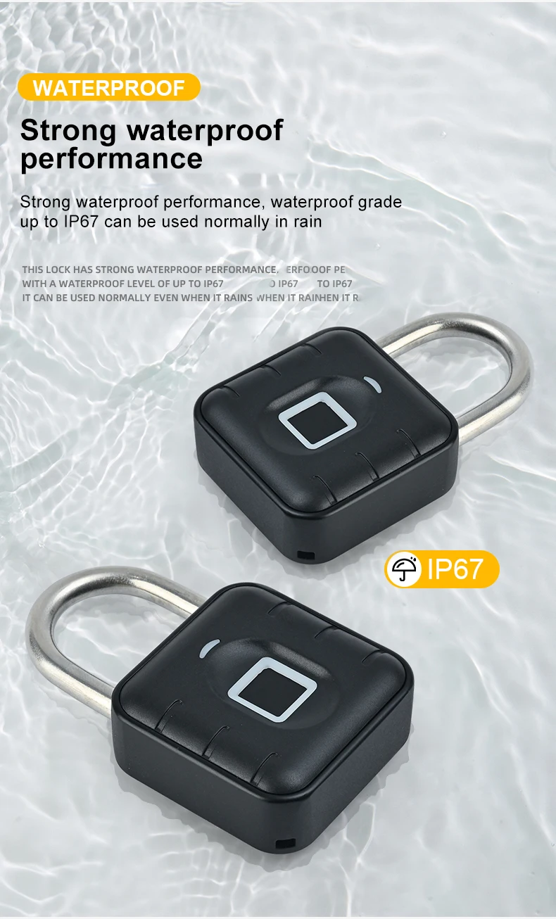 TUYA Smart Padlock - Keyless Fingerprint Lock for Luggage