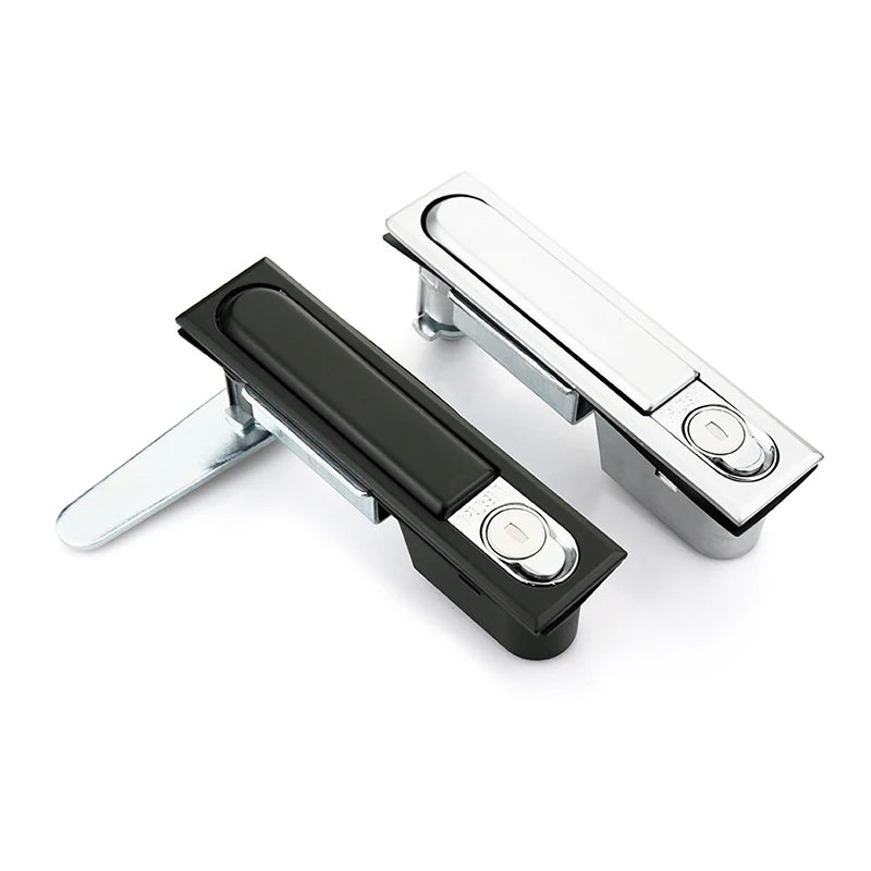 Electrical Cabinet Flat Door Push Button Swing Handle Lock - Buy ...