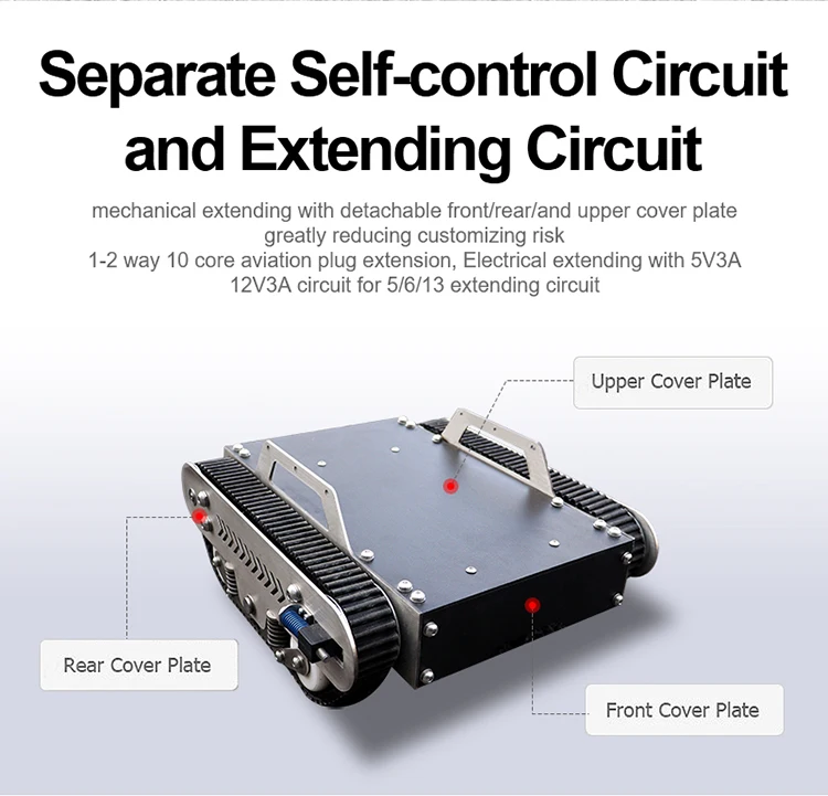 TinS-3 Autonomous Inspection Crawler Robots Vehicle All Terrain Tracked ...