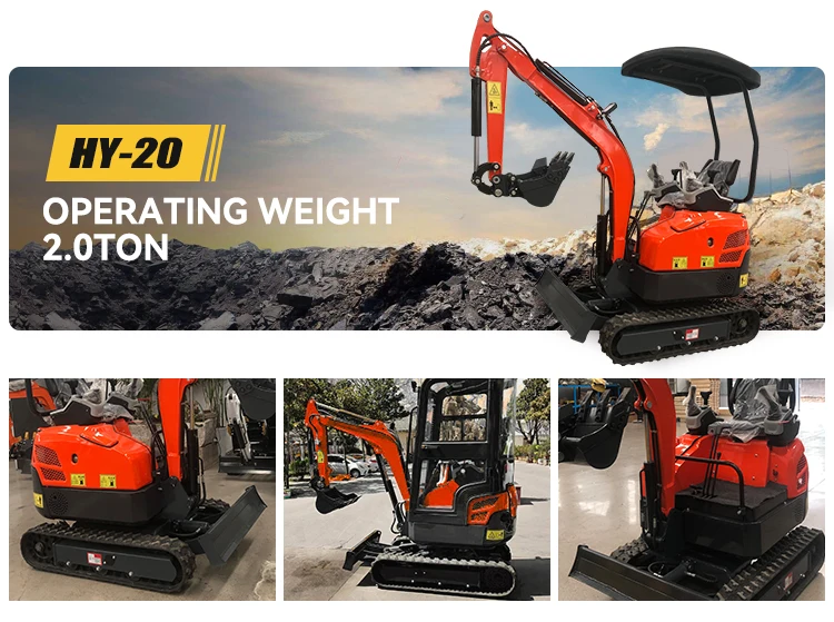 New Crawler Digger 1 Ton 2ton EPA Engine 1.5 Ton 1.8ton Farm Excavator ...