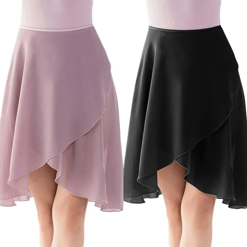 Adult Female Practice Ballet Poncho Skirt - Performance Training Dance Wear