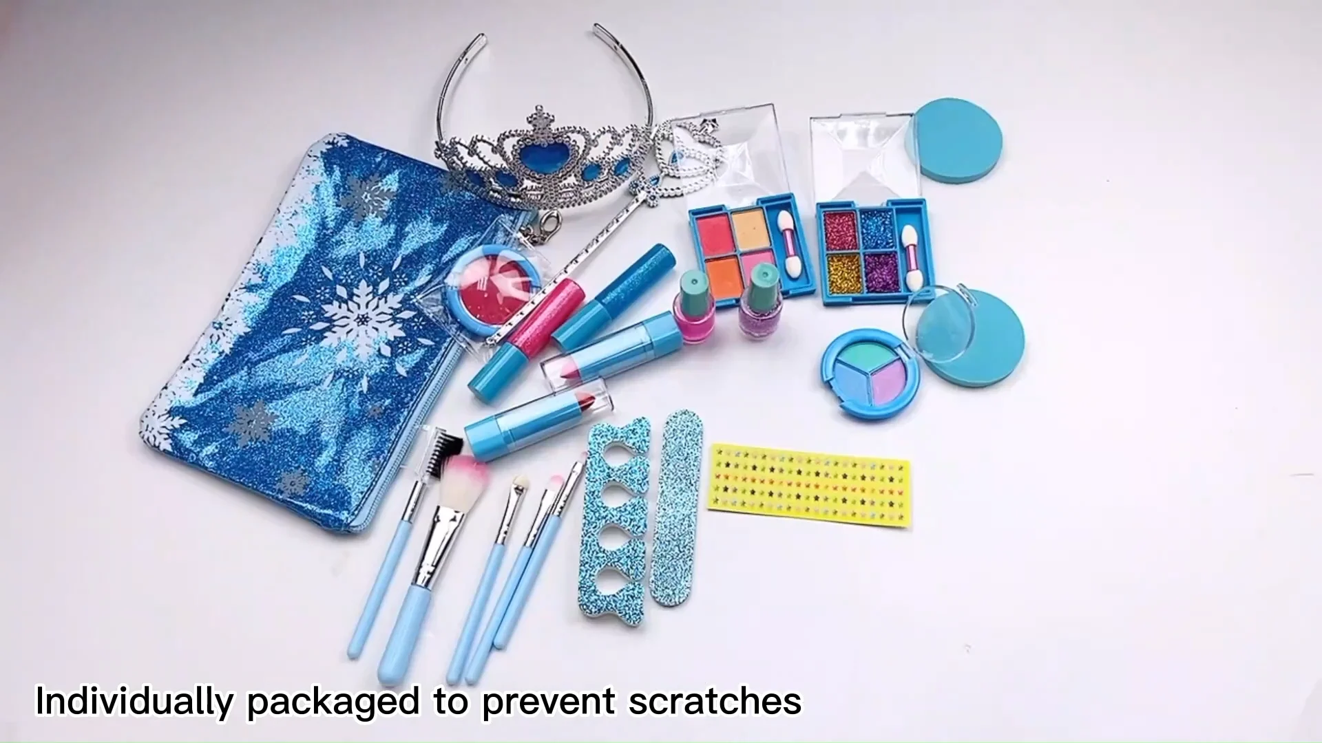 Girls Real Makeup Kit Pretend Play Toys Beauty Set Washable Non-toxic ...