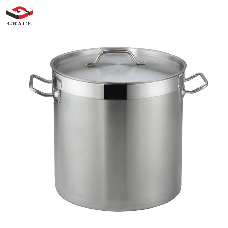 Grace Tall Straight-shaped Stainless Steel Pot 2021 Wholesale Kitchen ...
