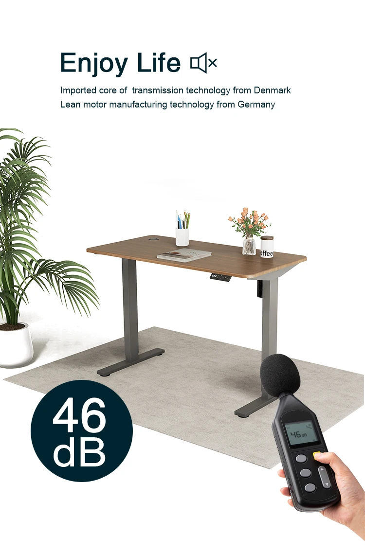 Electrically Height Adjustable Table Frame Single Motor Lifting System Ergonomic Learning Table ...