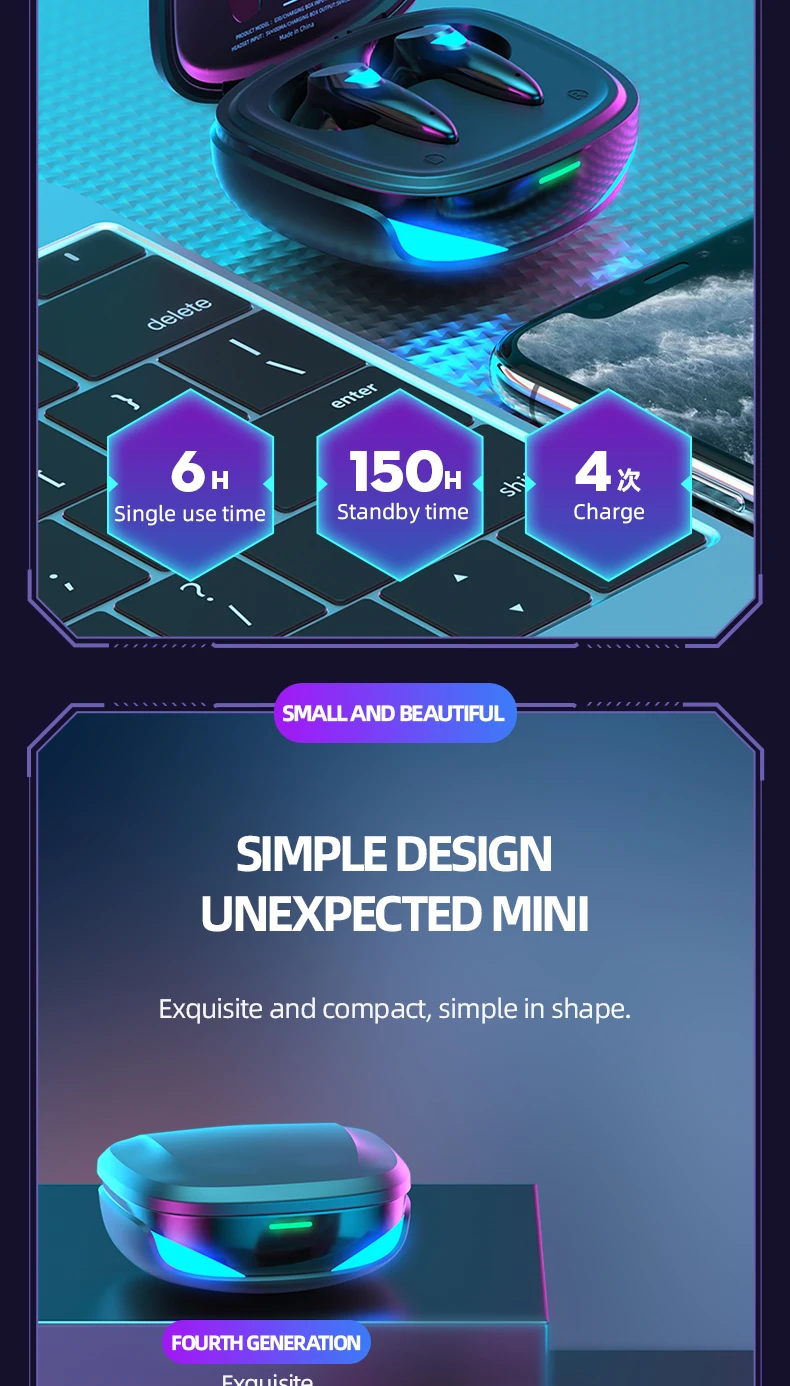 Tws Earbuds 2024 Custom Private Label Wireless Earbuds Gaming Noise ...