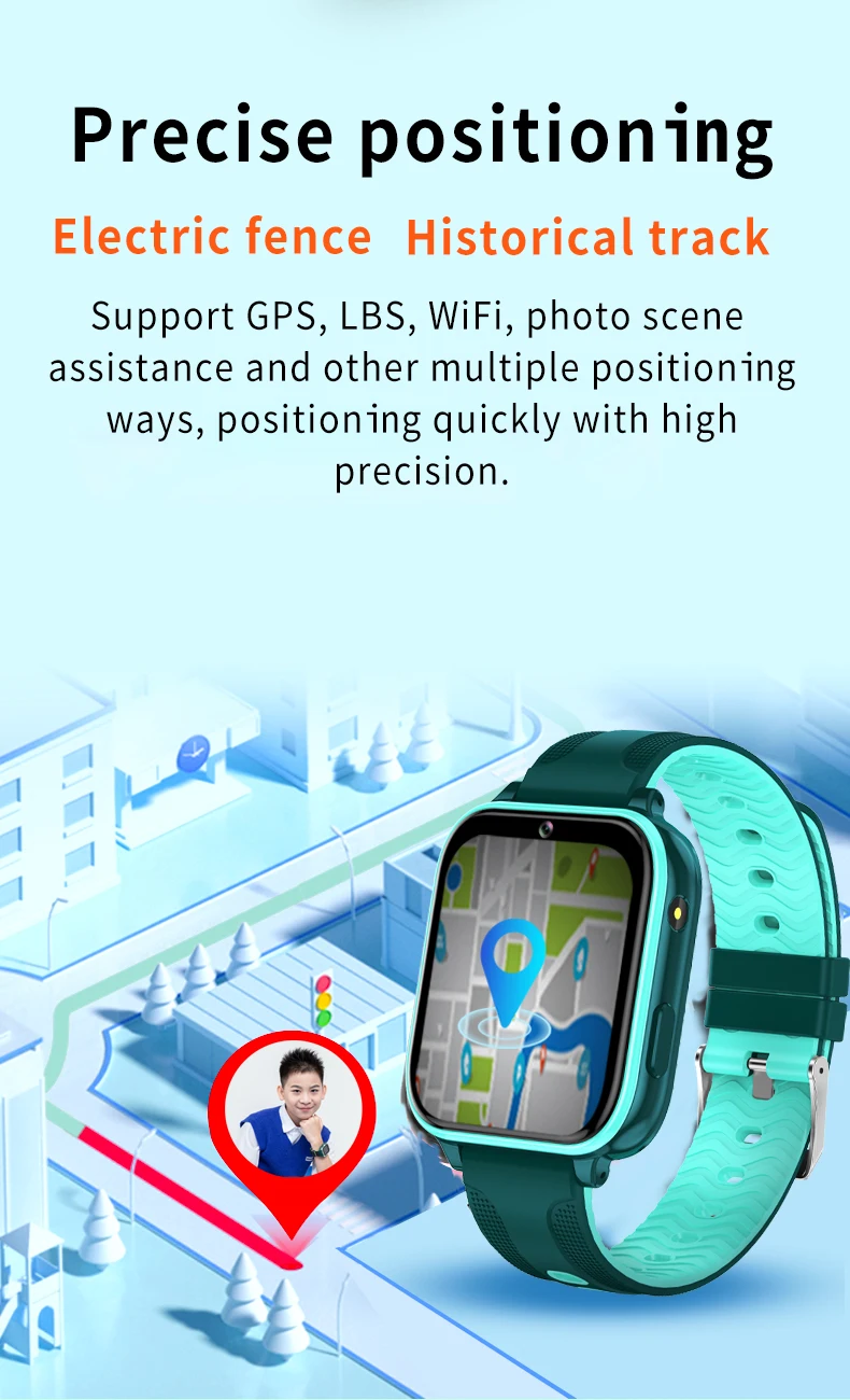 T12 Kids Smart Watch 2023 1.69" 800mah Big Battery Wifi Gps Wifi Lbs For 4g Hd Vide Call ...