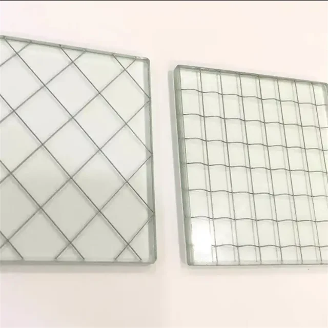 Safety Fireproof Clear Transparent Wired Glass - Buy Wire Mesh Glass ...