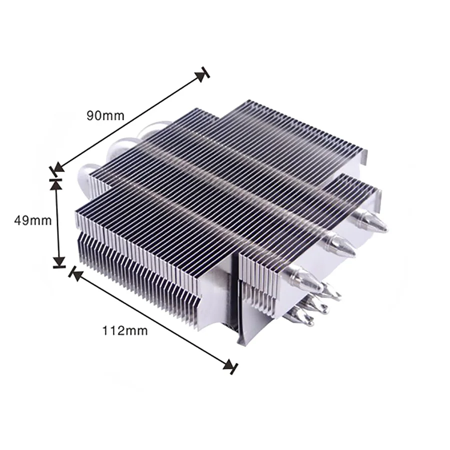 Factory Customized Aluminum Stacked Fin Heat Sink Bonded Fin Heatsink ...