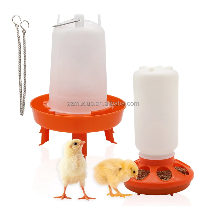1KG Chick Feeder & 1.5L Drinker Kit - Easy Chicken Care