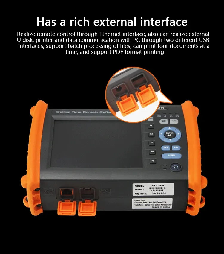 1310/1550nm Singlemode Fiber Optic Equipment Shoulder Bag Otdr Fiber ...