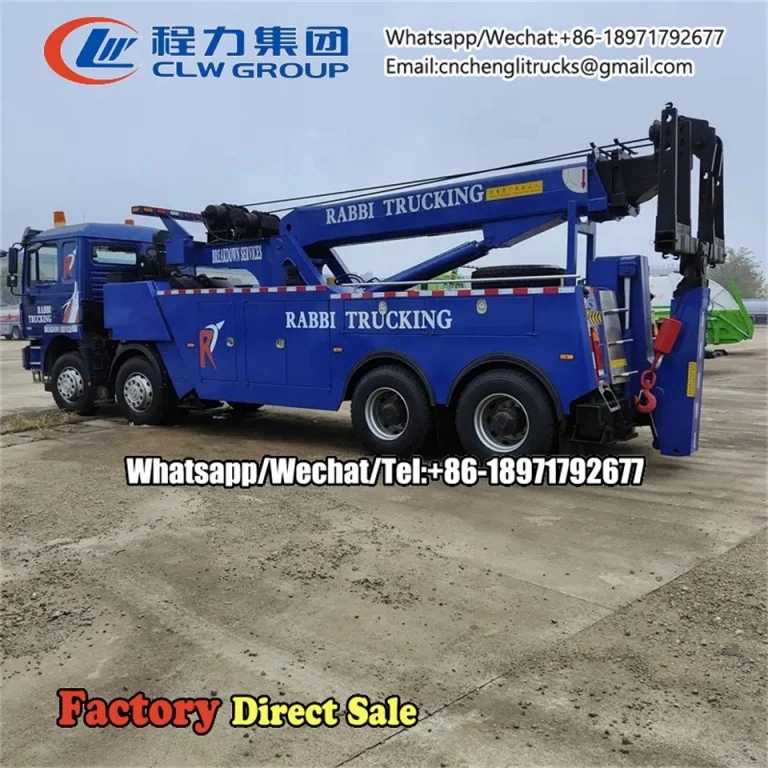 Shacman 40t 50t Heavy Duty Rotary Wrecker Truck 8x4 Road Rescue ...