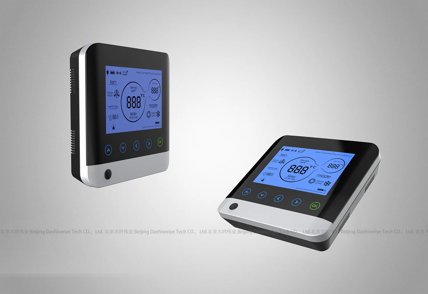 Design for Smart Home Control Thermostat Plastic Enclosure Box