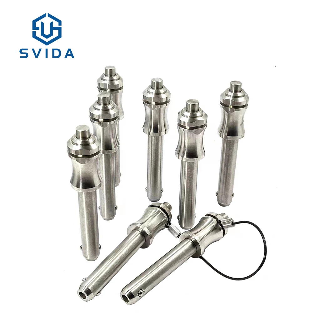 Customized Inch Stainless Steel Button Handle Narrow Grip Locking Quick ...