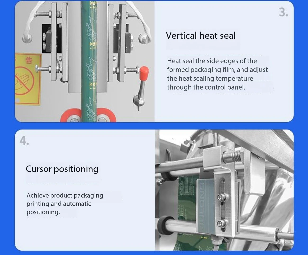 DXB-100F CE ISO Certification Custom Service Fine Powder 3/4 Sides Seal ...