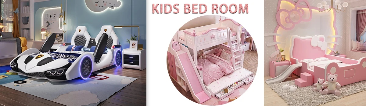 JS FURNITURE Kids House Princess Double Bed - Space Capsule