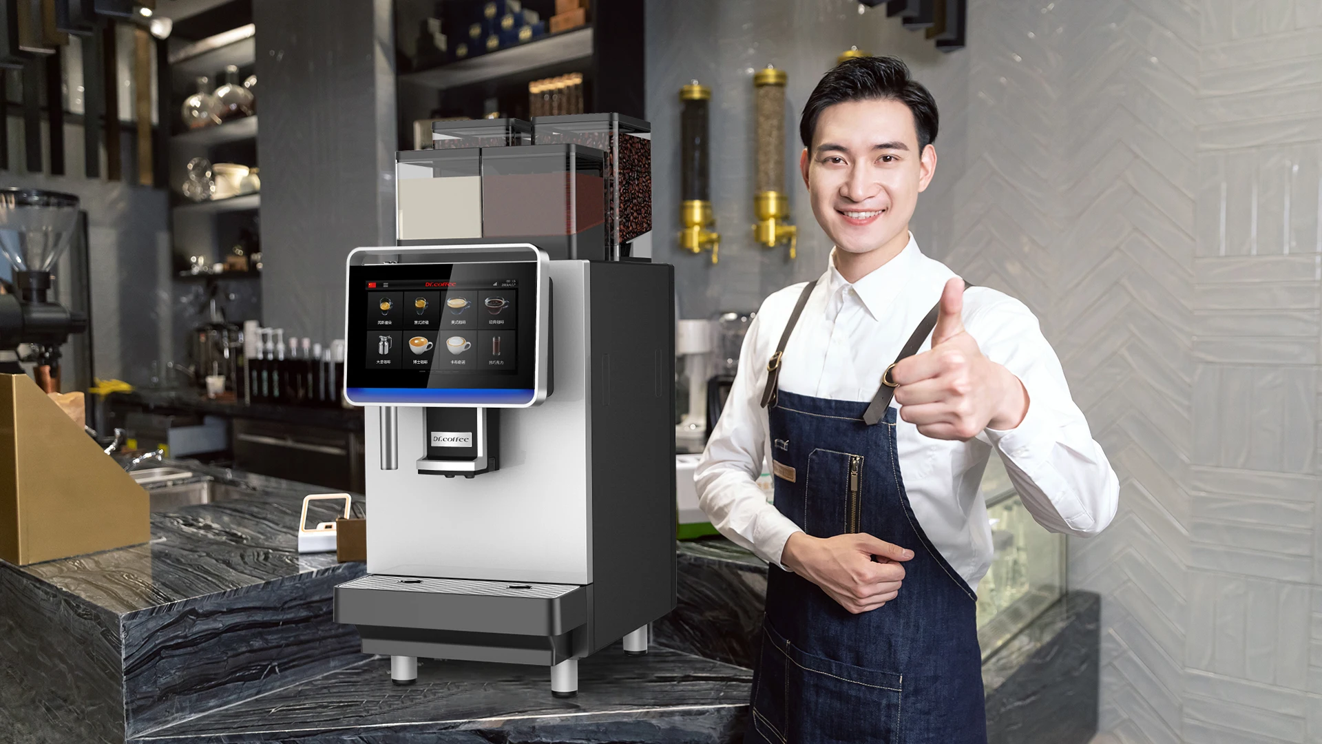 Dr. Coffee F2-Plus - Ultimate Super Automatic Espresso Machine
