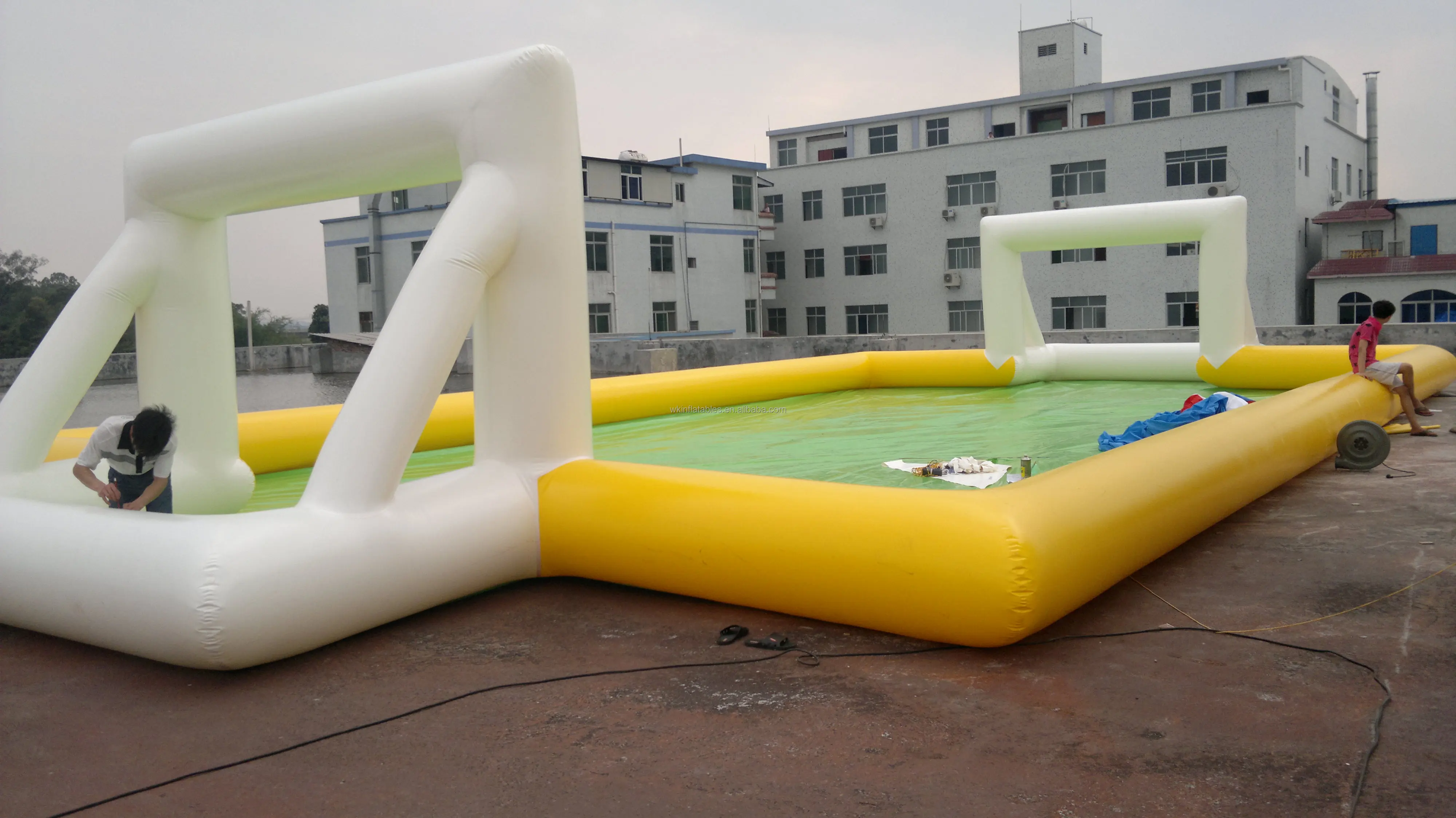 Large Inflatable Bubble Soccer Field Inflatable Bubble Football Field ...