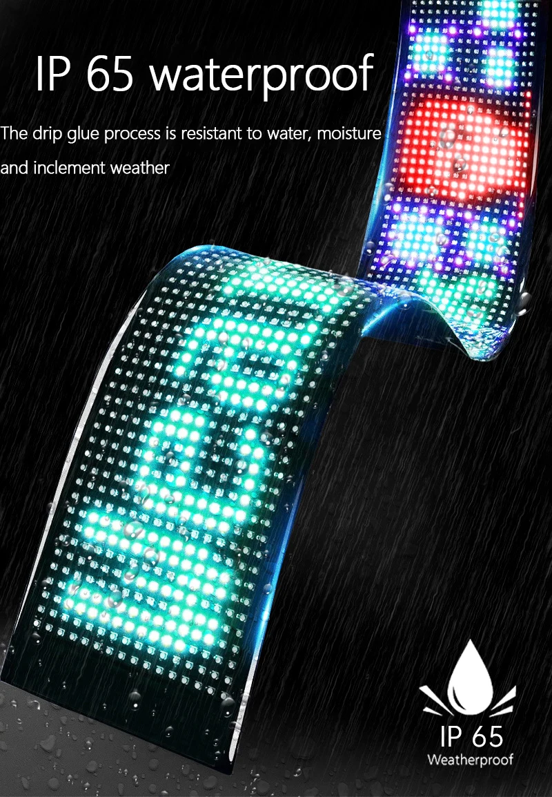 Programmable LED Sign for Car - Flexible Message Display