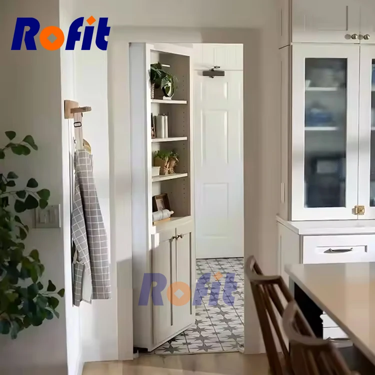 Modern Craftsman-style Solid Wood Secret Hidden Bookcase Doors Finished ...