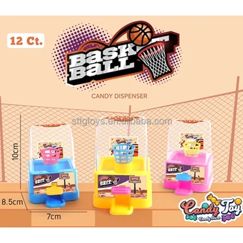 Game Machine Sweet Bubble Gum Ball Basketball Court Dispenser Candy ...