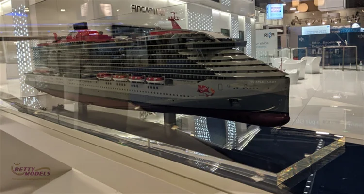 Luxury Scarlet Lady Ship Scale Model Making Custom Luxury Cruise Ship ...