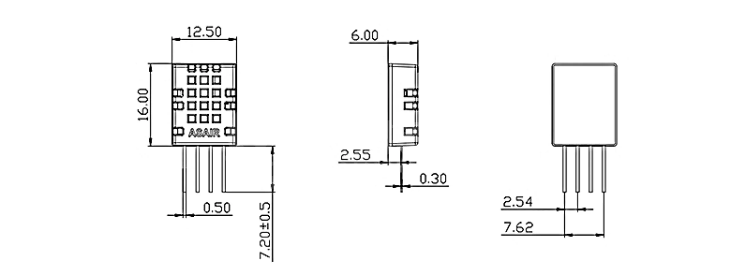 NEW DHT11 Temperature and Humidity Sensor Single Bus Output Temperature ...