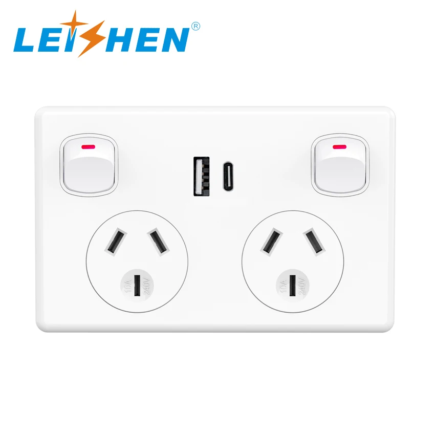 3 Pin Electrical Power Point Australia GPO Wall Socket