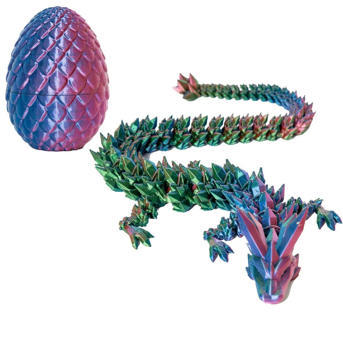 Creative Hot Play 3d Printed Dragon Egg Dinosaur Kid Toy Laser Color ...