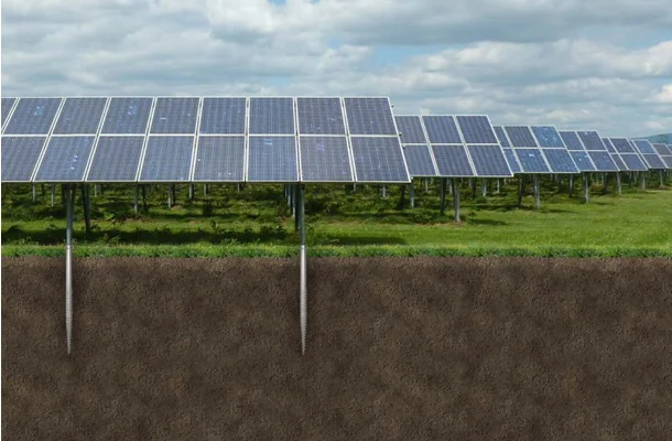 Hot-dip Galvanized Photovoltaic Project Screw Pile Ground Anchor Screw ...