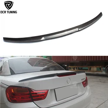 M4 Style Carbon Fiber Rear Spoiler Bumper Trunk Lip Car Auto Parts For ...