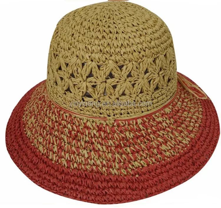 Factory Custom Organic Raffia Straw Floppy Planter Hat Sun Hats, Women ...