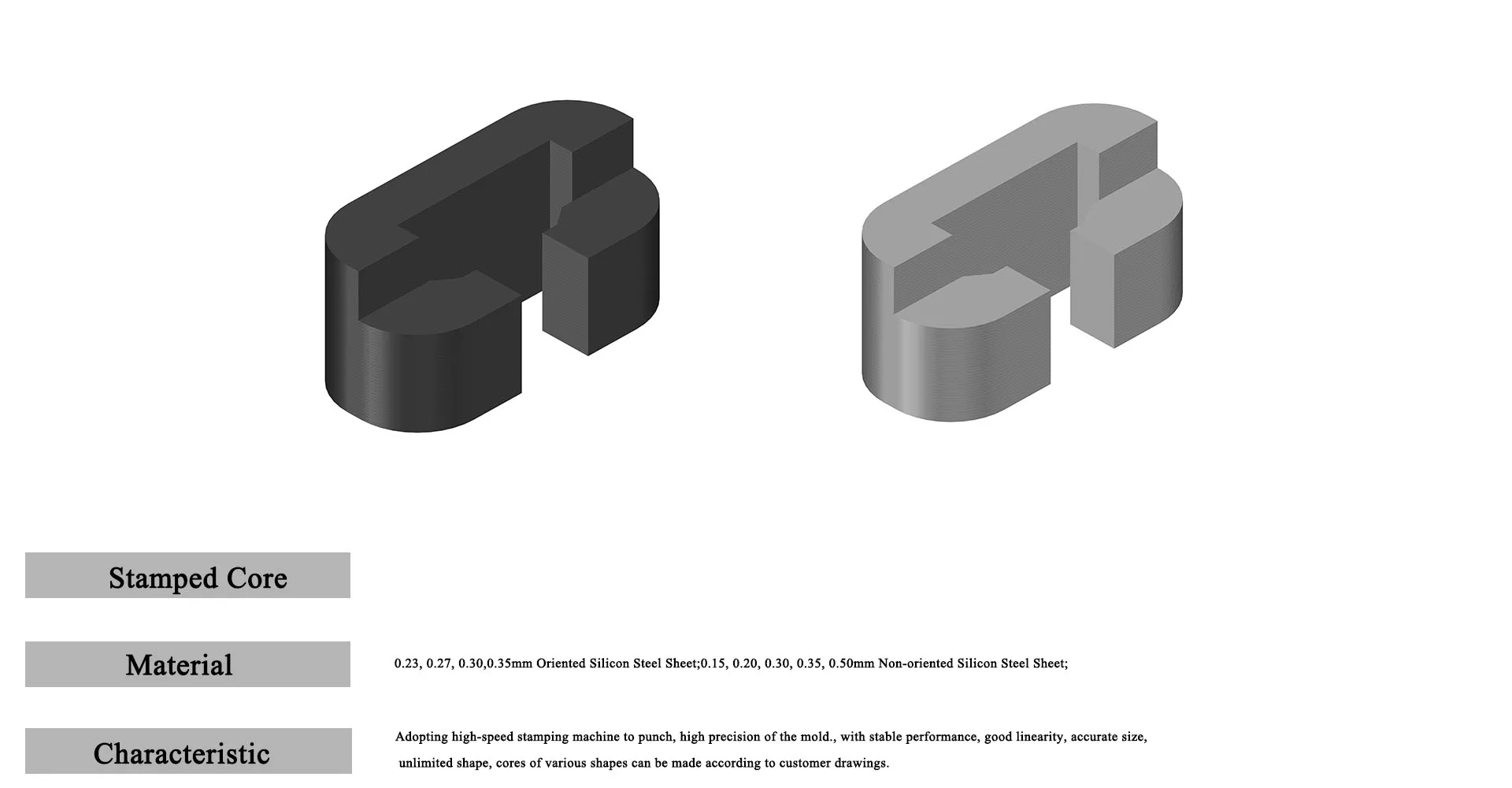 Amorphous And Stamped Cores Magnetic Materials For Transformer ...