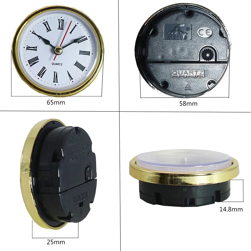 Insertion Clock Craft Quartz Movement 2-1/2 (65mm)